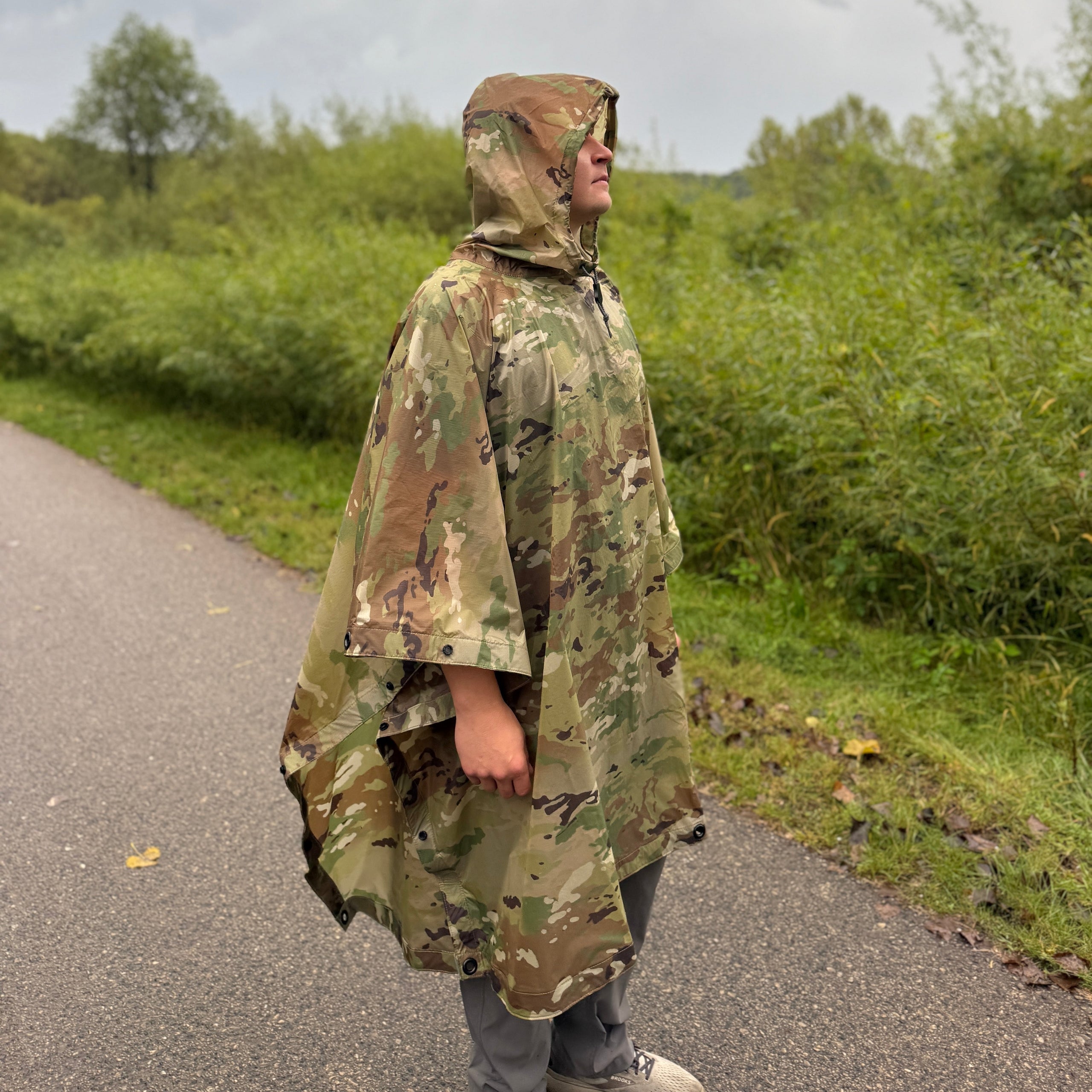 US Military Poncho – Waterproof Foliage Green, Made in USA – Redfeather ...