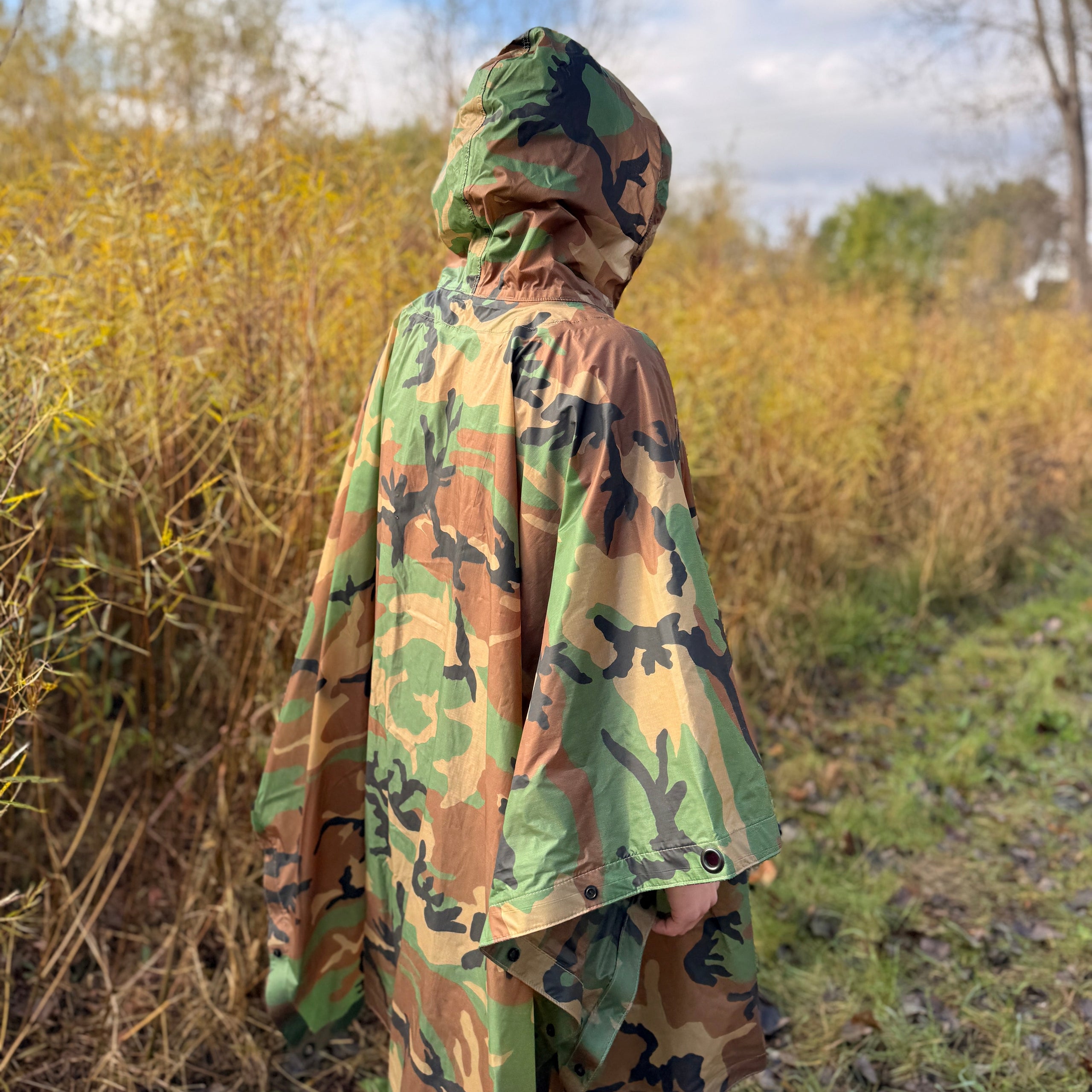 US Military Poncho – Waterproof Foliage Green, Made in USA – Redfeather ...