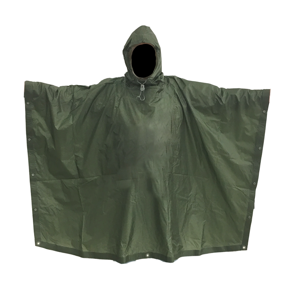 US Military Poncho – Waterproof Foliage Green, Made in USA – Redfeather ...