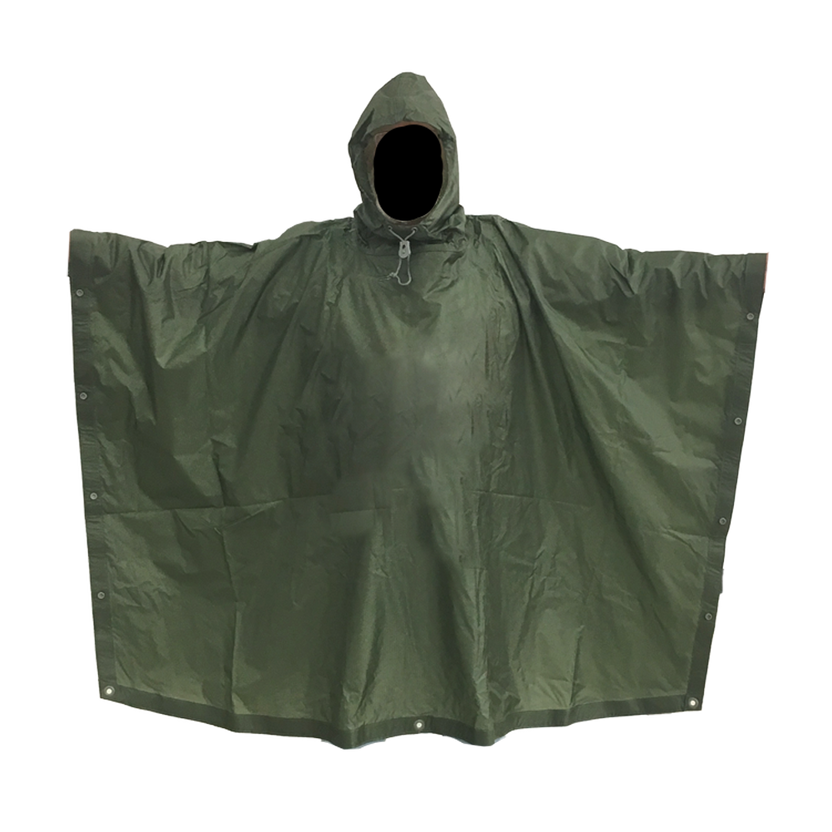 US Military Poncho – Waterproof Foliage Green, Made in USA – Redfeather ...